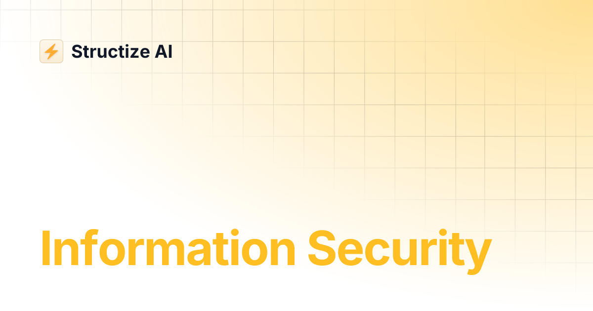 Information Security | Structize AI